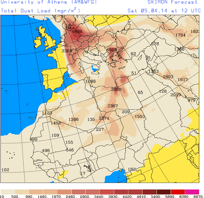 Saharský prach dorazil nad střední Evropu | In-počasí
